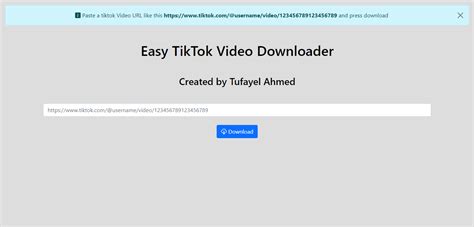 github tufayellus tiktok video downloader python flask a simple