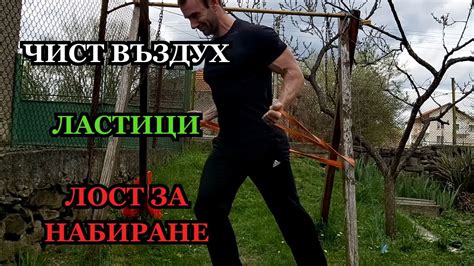 Тренировка за горна част с ластици на открито Youtube