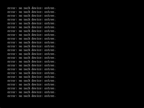 Error no such device ostree что это Smartadm ru