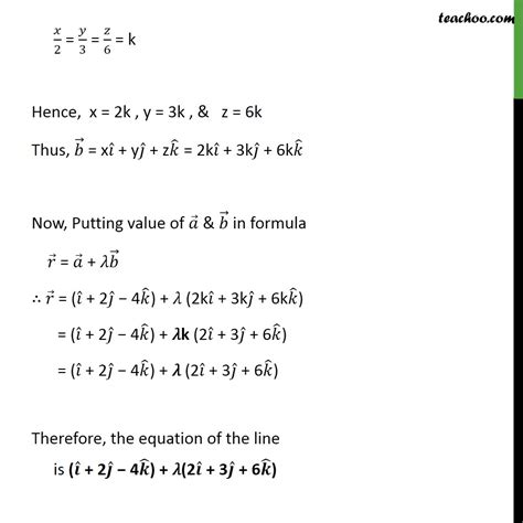 Misc 20 Find Vector Equation Of Line Perpendicular To Two