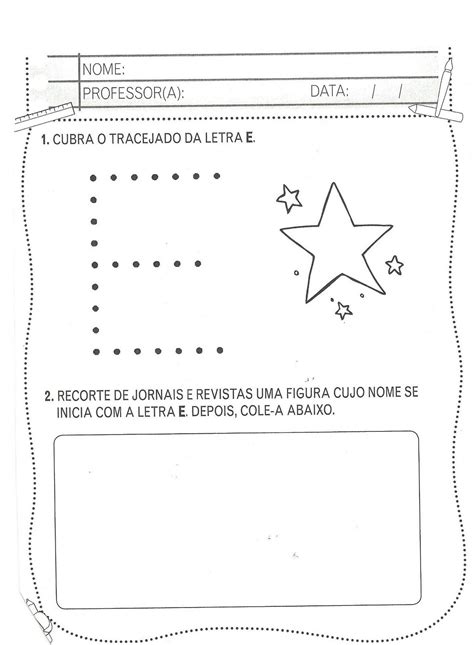 Alegria De Aprender Na Educação Infantil Atividades Com A Letra E