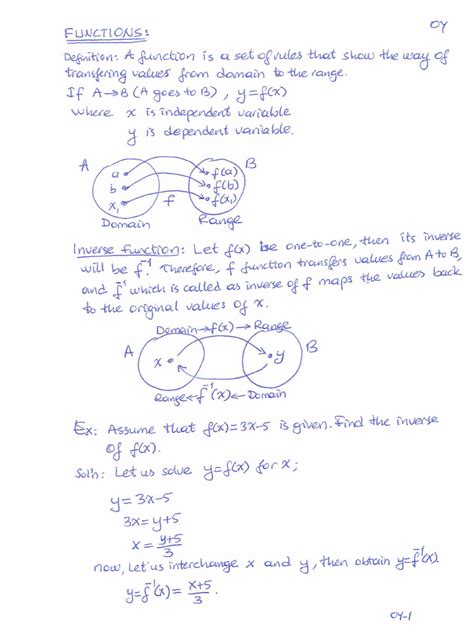 Chapter 1 Functions Pdf