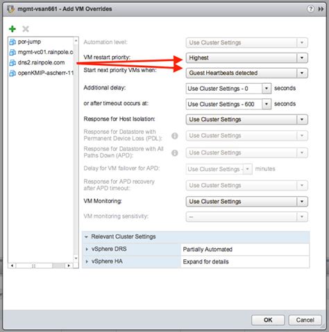VSphere HA Restart Priority Yellow Bricks