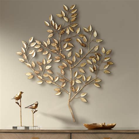 Dolma Gold Leaves 36 High Iron Wall Art Is A Quality Wallart For Your