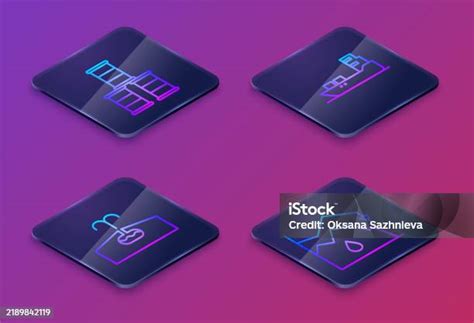 아이소 메트릭 라인 배럴 오일 유전 유조선 선박 및 원유 가격 하락을 설정합니다 파란색 사각형 버튼입니다 벡터 0명에 대한 스톡 벡터 아트 및 기타 이미지 Istock