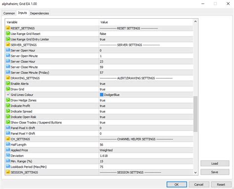 Grid Expert Advisor Alphaheim
