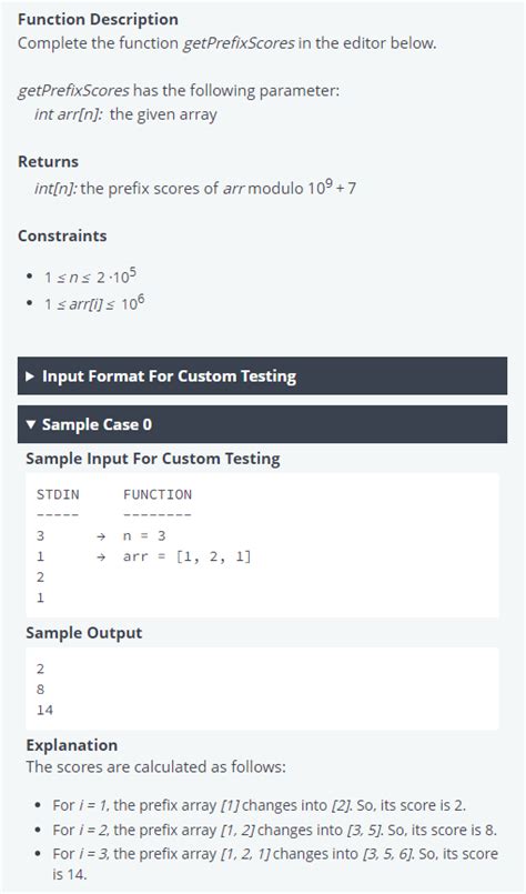 solved for an array arr of n integers in the ith