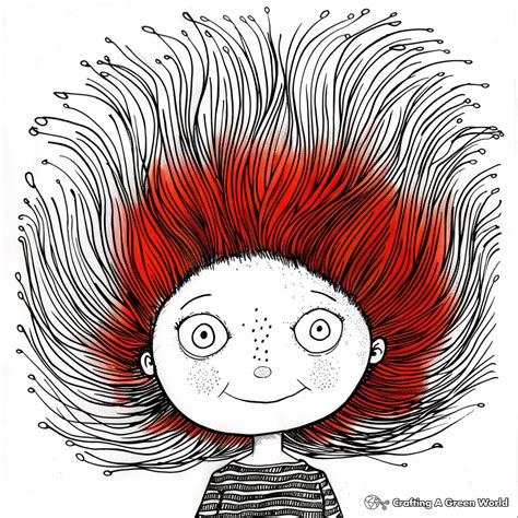 Hair Coloring Pages Free And Printable