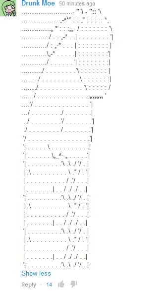 Ascii Penis Art Ebony Perfect Ass