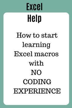 How To Create An Excel Macro Without Coding Excel Macro Tutorial Artofit