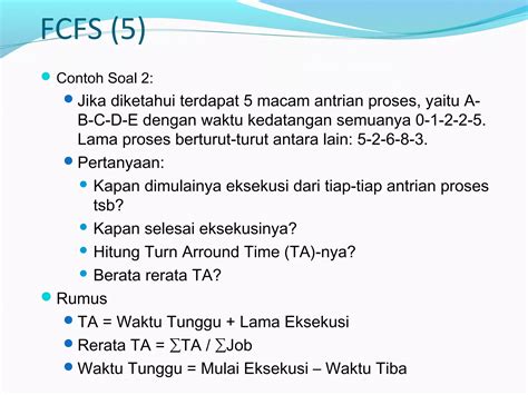 Algoritma Penjadwalan Proses PPT