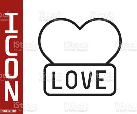 흰색 배경에 격리 된 검은 줄 심장 아이콘 로맨틱 한 기호 연결 가입 열정과 결혼식 해피 발렌타인 데이 벡터 개념에 대한 스톡