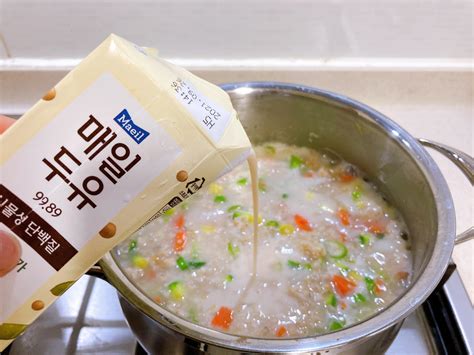 다이어트 식단 닭가슴살 오트밀 두유 리조또