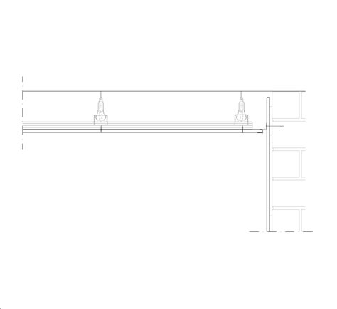 Suspended Ceiling Structure Dwg Cad Detail Free Download