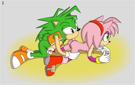 Rule 34 3pac Amy Rose Amy Rose Boom Anthro Ass Breasts Female Green