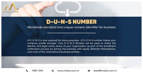D U N S Number Standard Worldwide And Unique Numeric Identifier