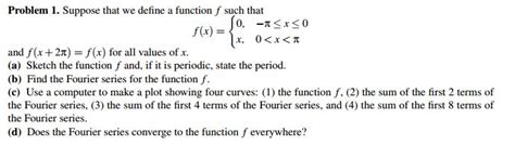 Solved Suppose That We Define A Function F Such That F X Chegg Com