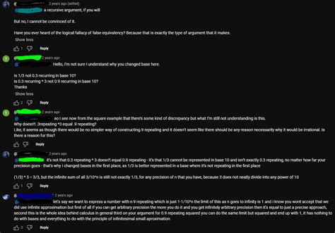 guy argues that 0 99 is not equal to 1 goes on to say that our