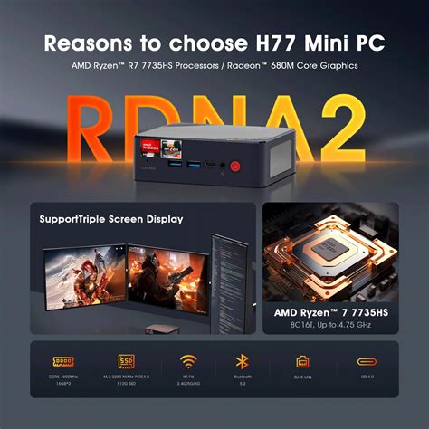Snapklik Com Bosgame H Gaming Mini Pc Ryzen Hs Windows Pro Mini Computers