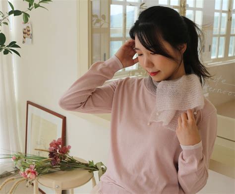 진주 목도리를 한 소녀 손뜨개 Diy 키트 텀블벅 크리에이터를 위한 크라우드펀딩