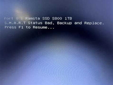 s m a r t status bad backup and replace r windows