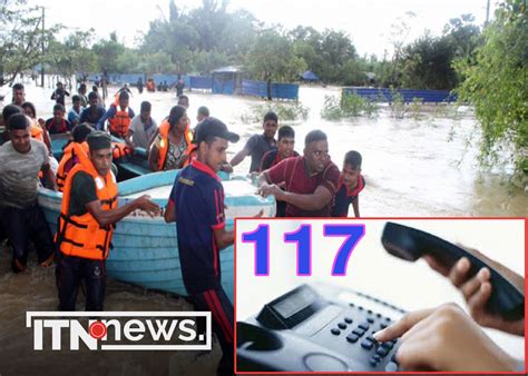 හදිසි ආපදා තත්ත්වයන් ගැන 117ට කියන්න Itn News දේශීය පුවත්