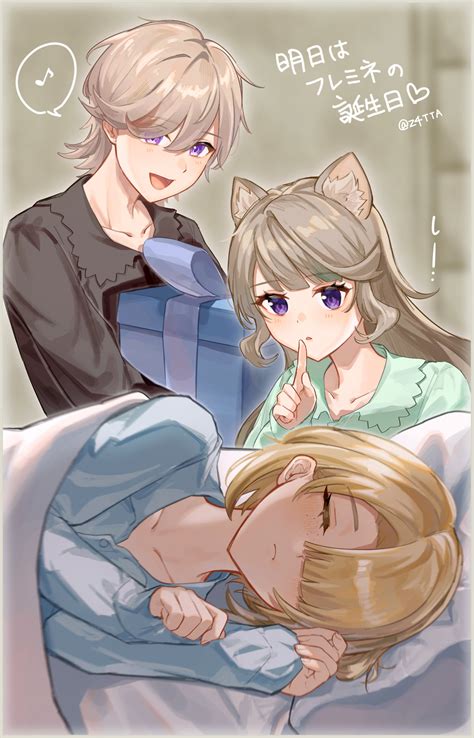 Lynette Lyney And Freminet Genshin Impact Drawn By Z Tta Danbooru