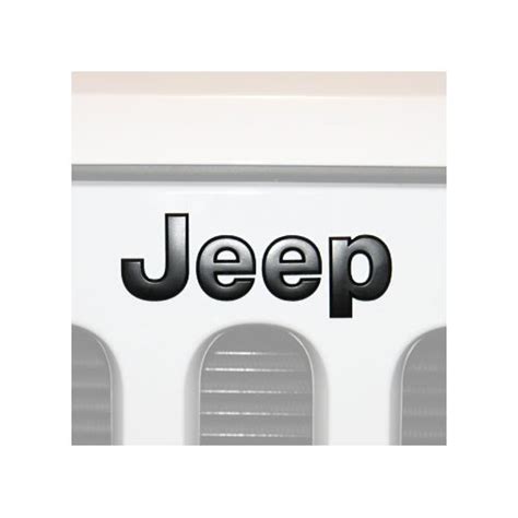 Jeep Grille Nameplate Black 2012 2016 Jeep Wrangler Jk And Wrangler