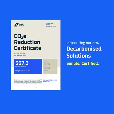 Dfds On Linkedin Dfds Decarbonised Solutions Simplify Emission Reductions