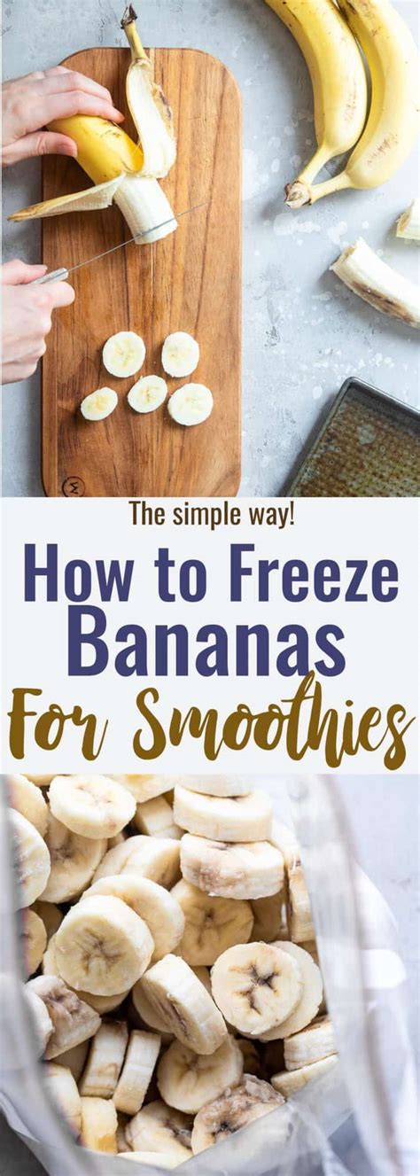 How To Freeze Bananas For Smoothies Anything Food Faith Fitness