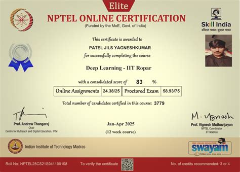 Deeplearning Nptel Ai Machinelearning Webdevelopment Techforgood
