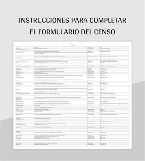 Plantilla De Excel Formulario De Aceptación Del Censo De Equipos De