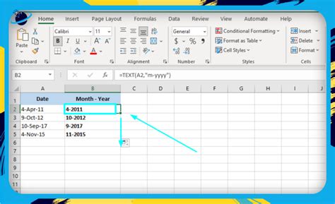 Simple Ways To Convert The Date To Month And Year In Excel Business Tech Planet
