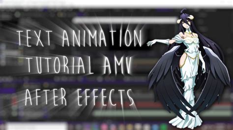 Text Animation Tutorial After Effects AMV YouTube
