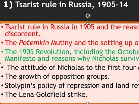 Russia Part 1 Full Lesson And Revision Pack Igcse History Paper 1