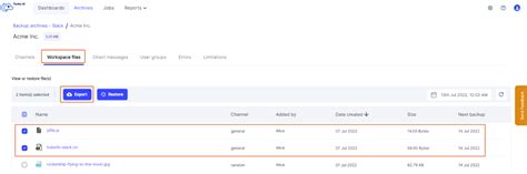 How To Export Slack Workspace Files