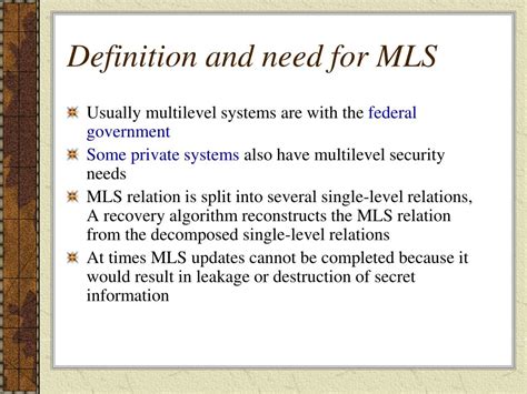 Ppt Multilevel Security Mls Powerpoint Presentation Free Download