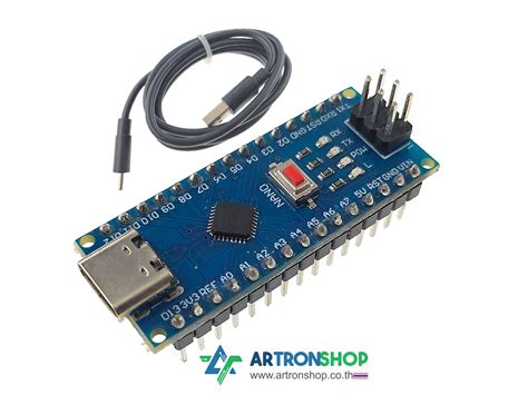 Nano 30 Usb Type C รุ่นใหม่ชิฟ Ch340g พร้อมสาย Usb Artronshop บอร์ดอิเล็กทรอนิกส์ Arduino