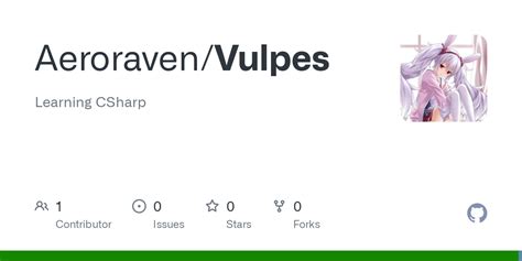 Github Aeroravenvulpes Learning Csharp Lovely Foxes