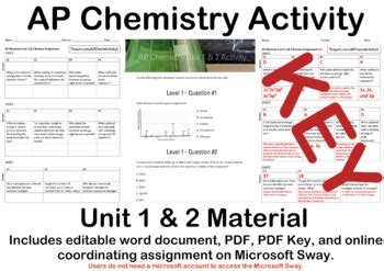 AP Chemistry Unit Review Activity By Jessica Bies TPT