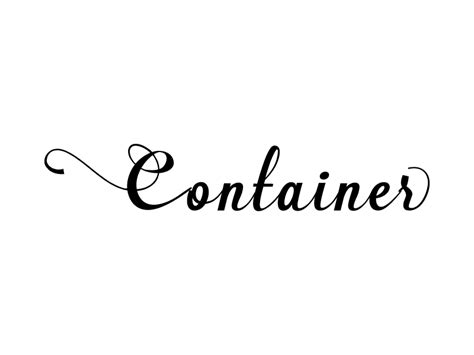Container SVG Typography Graphic By Expressyourself Creative Fabrica