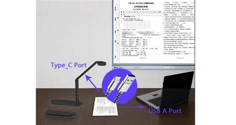 Foldable Flexible Mini Desktop High Speed Scanner Document Capture Camera Visual Presentation