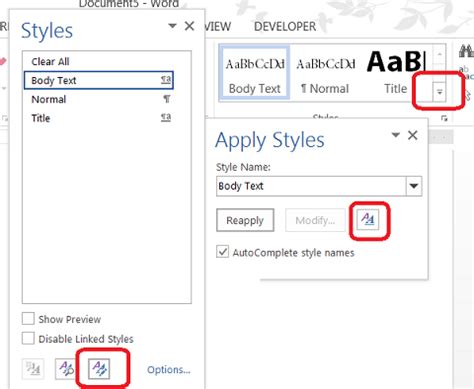 Hide Styles In Microsoft Word