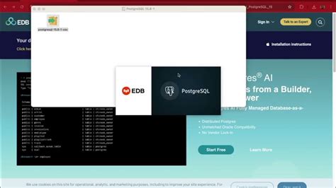 postgresql pgadmin installation mac youtube