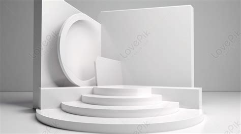 3d 흰색 기하학적 디자인 연단 멋진 시각적 요소 연단 배경 제품 디스플레이 배경 3d 요소 배경 이미지 Hd 연단 제품 디스플레이 3d 요소 배경 사진 무료