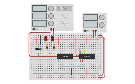 Circuit Design D Flip Flop Using Jk Flip Flop Tinkercad