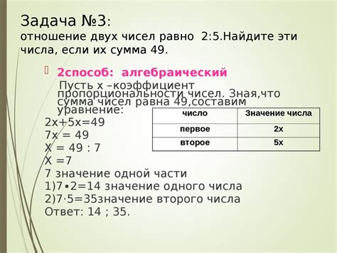 Отношение двух чисел презентация онлайн