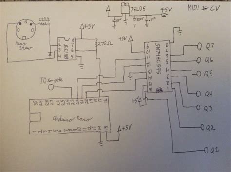Midi To Cv Converter Using Arduino