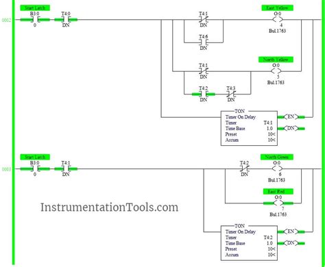 traffic light control electrical circuit diagram
