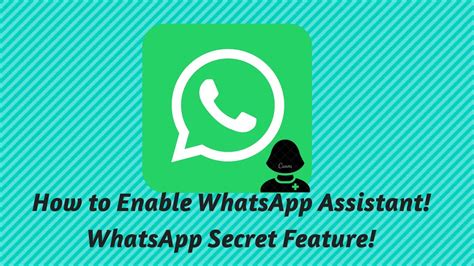 enable whatsapp assistant whatsapp secret trick youtube